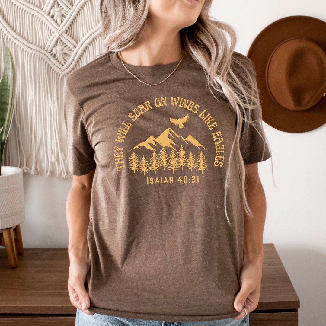 Isaiah 40:31 Christian Bible Verse Shirt, Trendy Christian Vintage ...