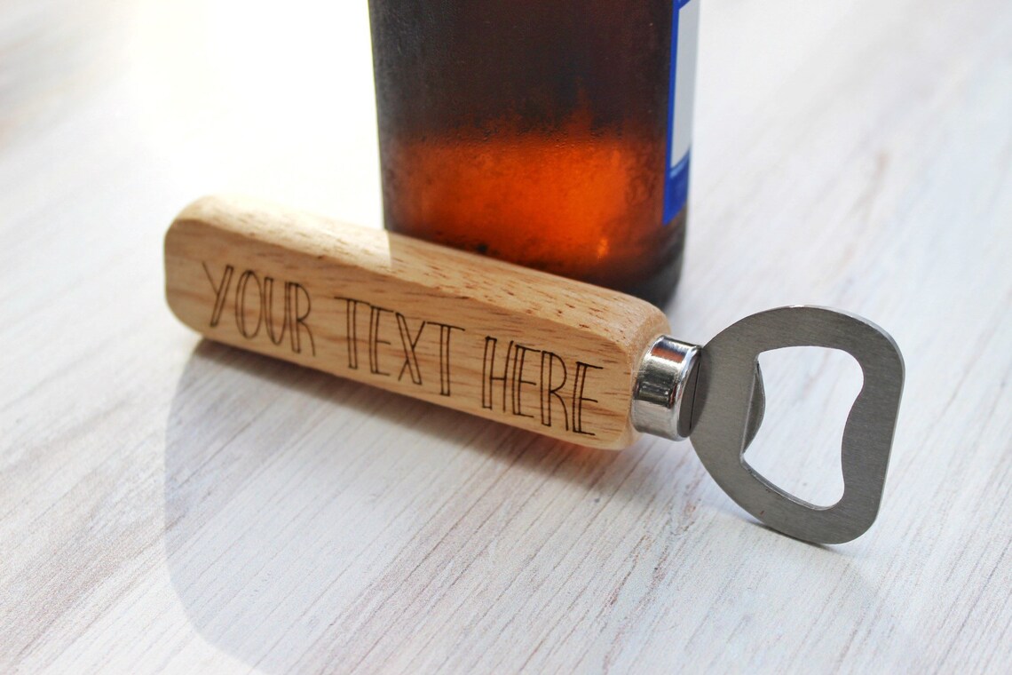 Design Your Own Wooden Handled Bottle Opener Custom Engraved - Etsy