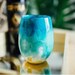 Beach Themed Swirl Wine Glasses, Ocean Theme Beach Wedding Wine Glass ...