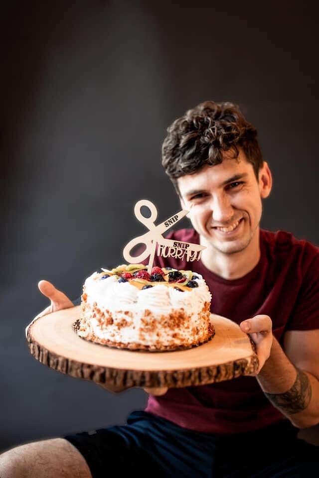 Funny Vasectomy Wooden Cake Topper Snip Snip Hooray Cake | Etsy