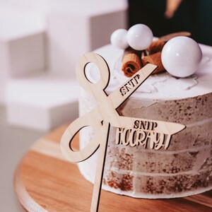 Funny Vasectomy Wooden Cake Topper, Snip Snip Hooray Cake Topper ...