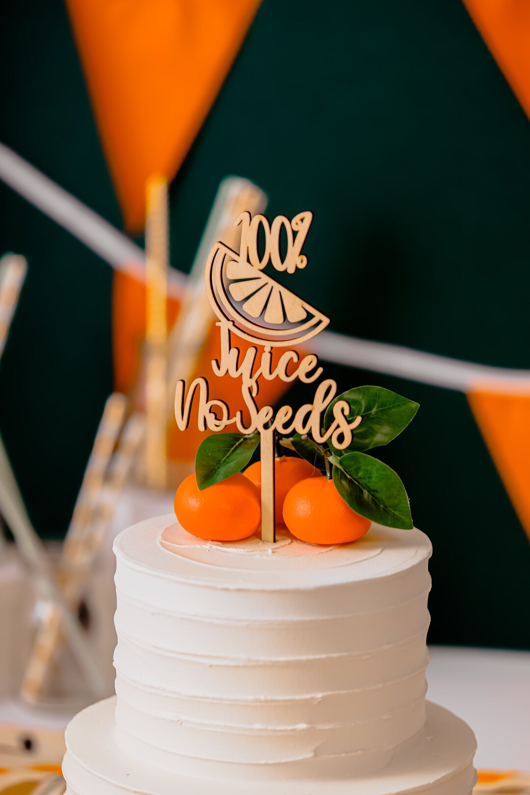 100% Juice No Seeds Funny Vasectomy Cake Topper Gag Gift for Him ...