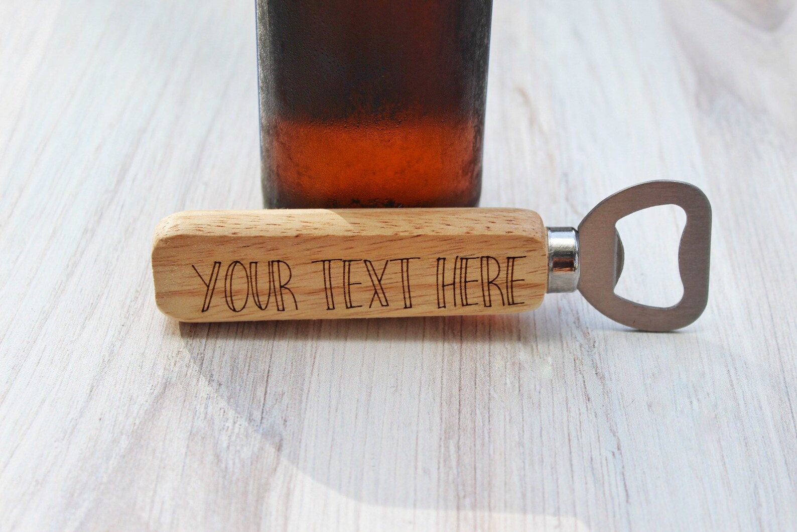 Design Your Own Wooden Handled Bottle Opener Custom Engraved | Etsy