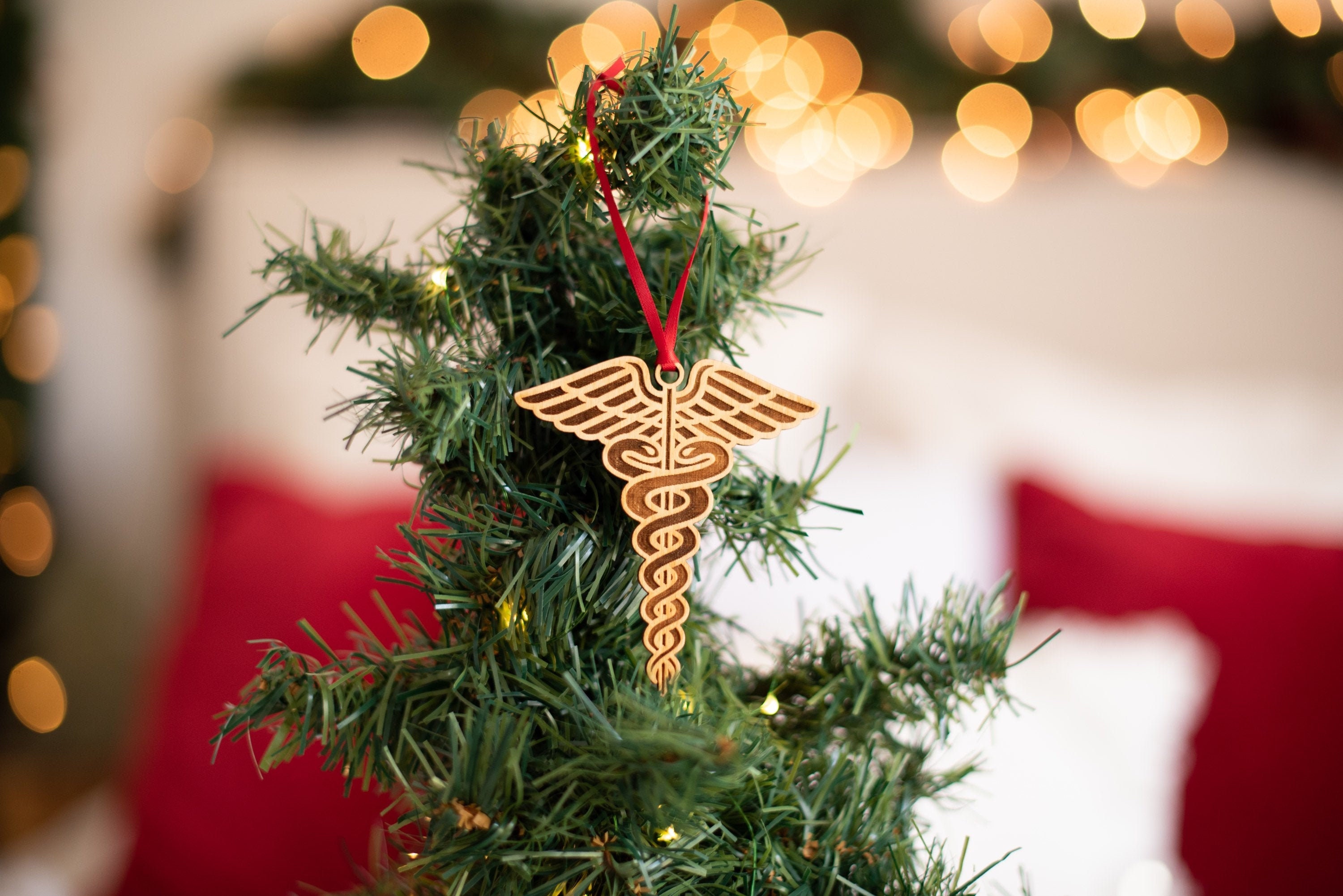 Caduceus Medical Nurse Christmas Ornament Gift Medicine | Etsy