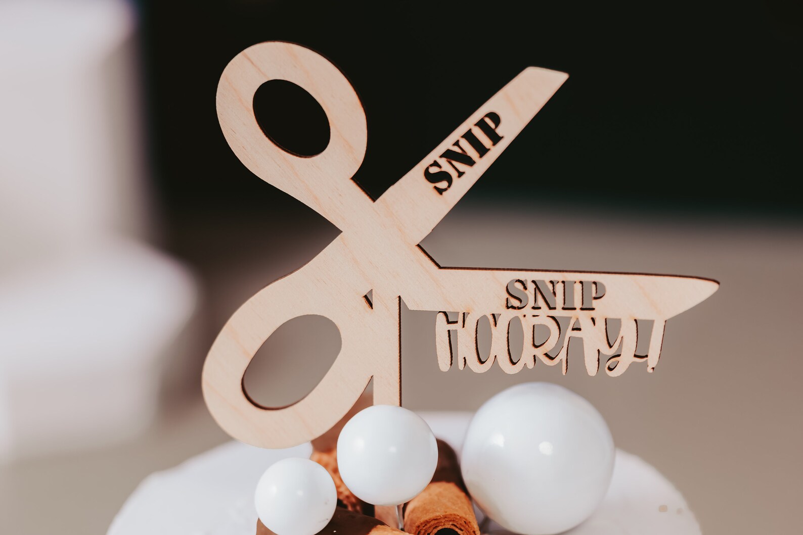 Funny Vasectomy Wooden Cake Topper, Snip Snip Hooray Cake Topper ...