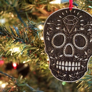 Day of the Dead Día De Los Muertos Sugar Skull Wooden - Etsy