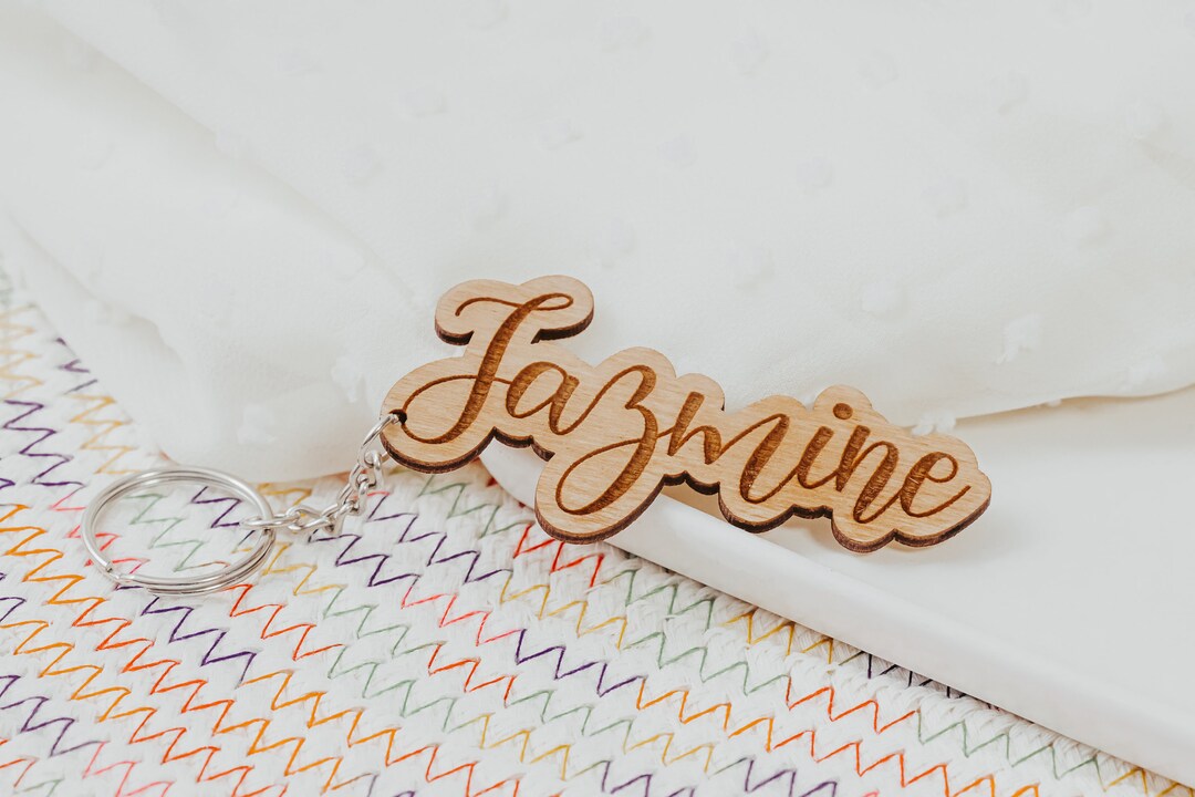 Girls Lunch Box Personalized Wooden Name Keychain Gift for Teens Women ...