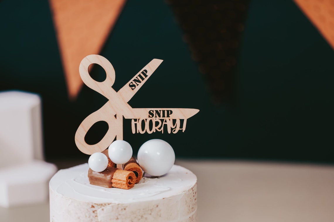 Funny Vasectomy Wooden Cake Topper, Snip Snip Hooray Cake Topper ...