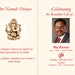 Foldable Hindu Indian Funeral Invitation, Program, Brochure Template ...