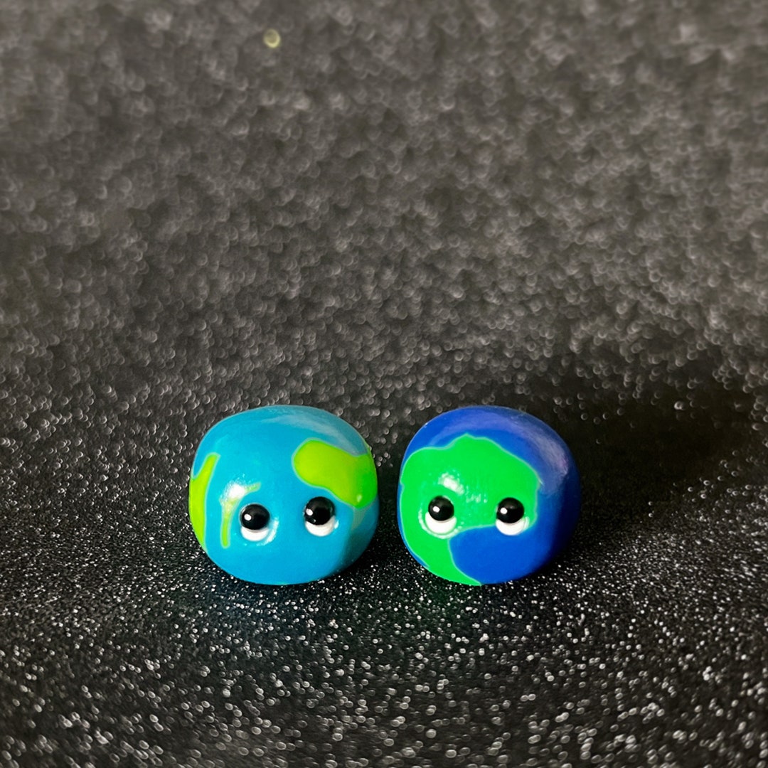 Adorable Tiny Earth Figurine Globe Buddies - Etsy