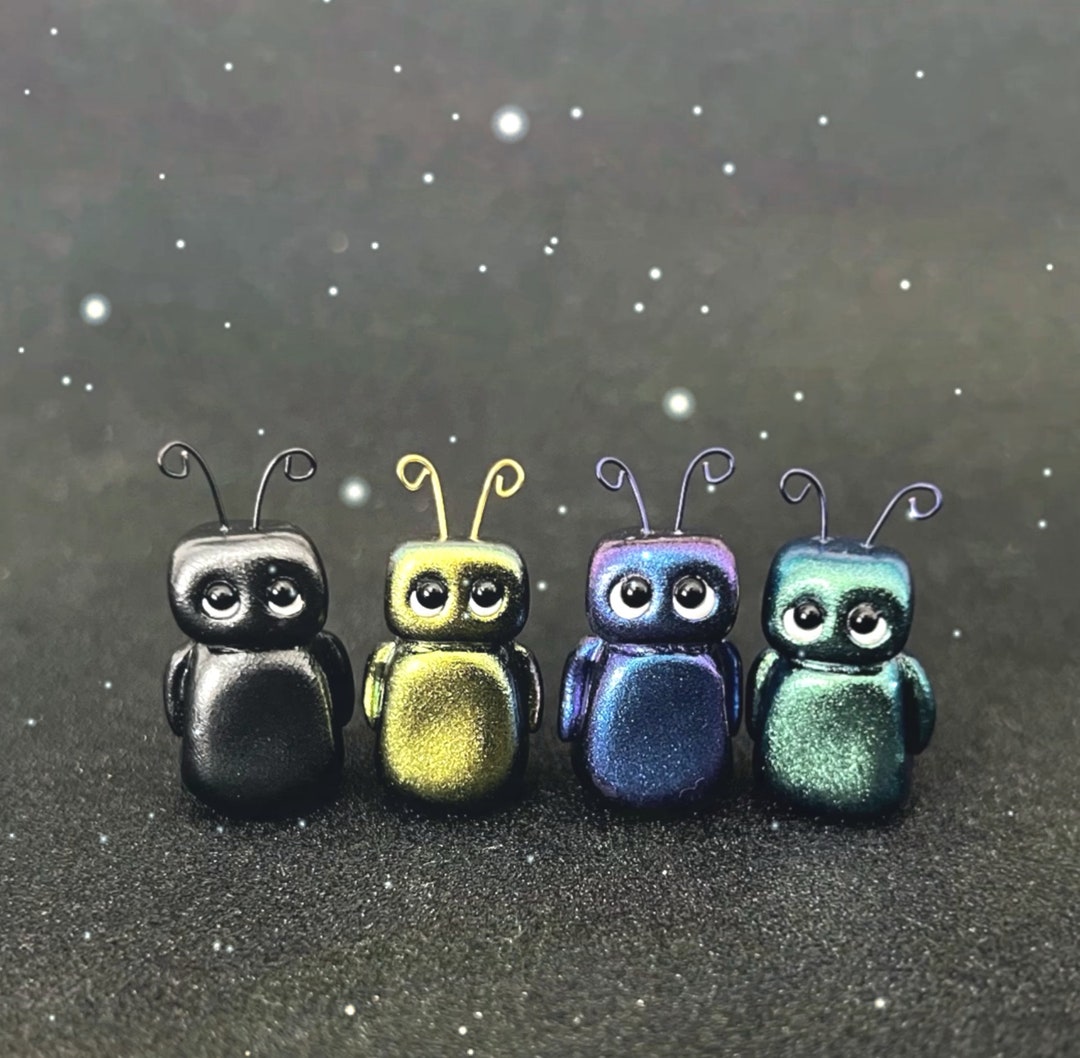 Galaxy Beetle Babies Tiny Metallic Figurines - Etsy