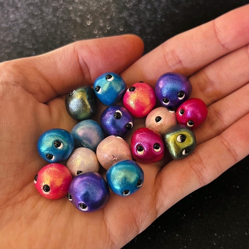 Galaxy Pebbles Teeny Tiny Adorable Metallic Shiny Collectibles - Etsy