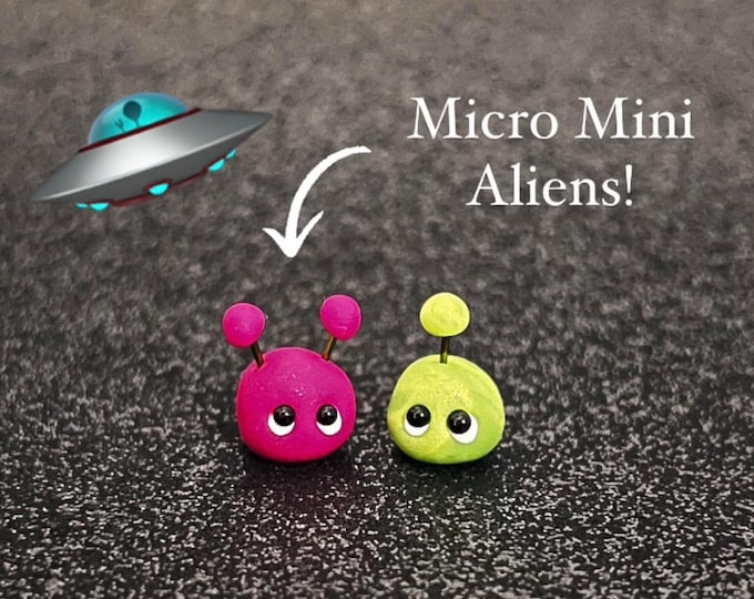 Micro Mini Alien Figurines Super Tiny and Cute - Etsy
