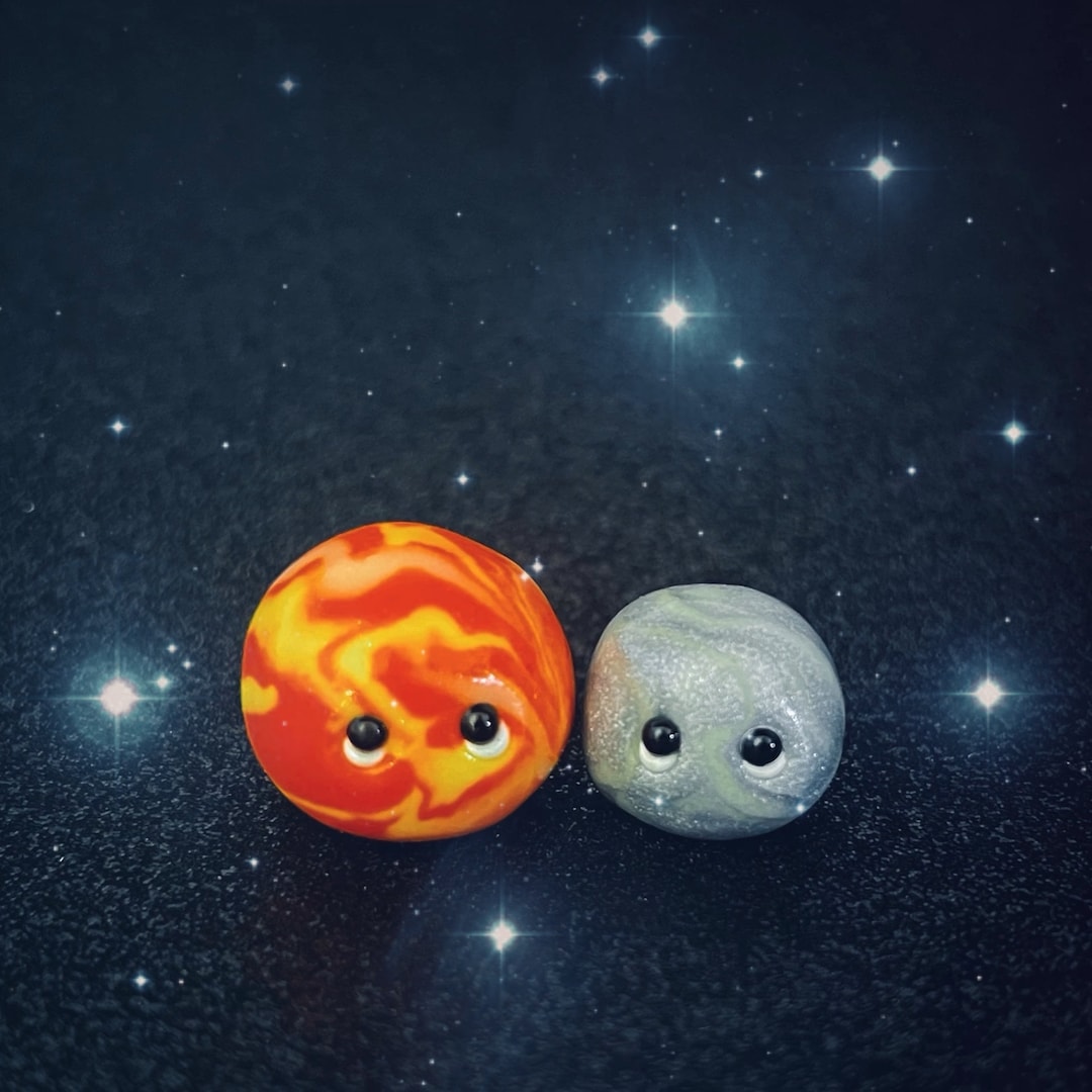 Mini Sun and Moon Glow in the Dark Figurines - Etsy