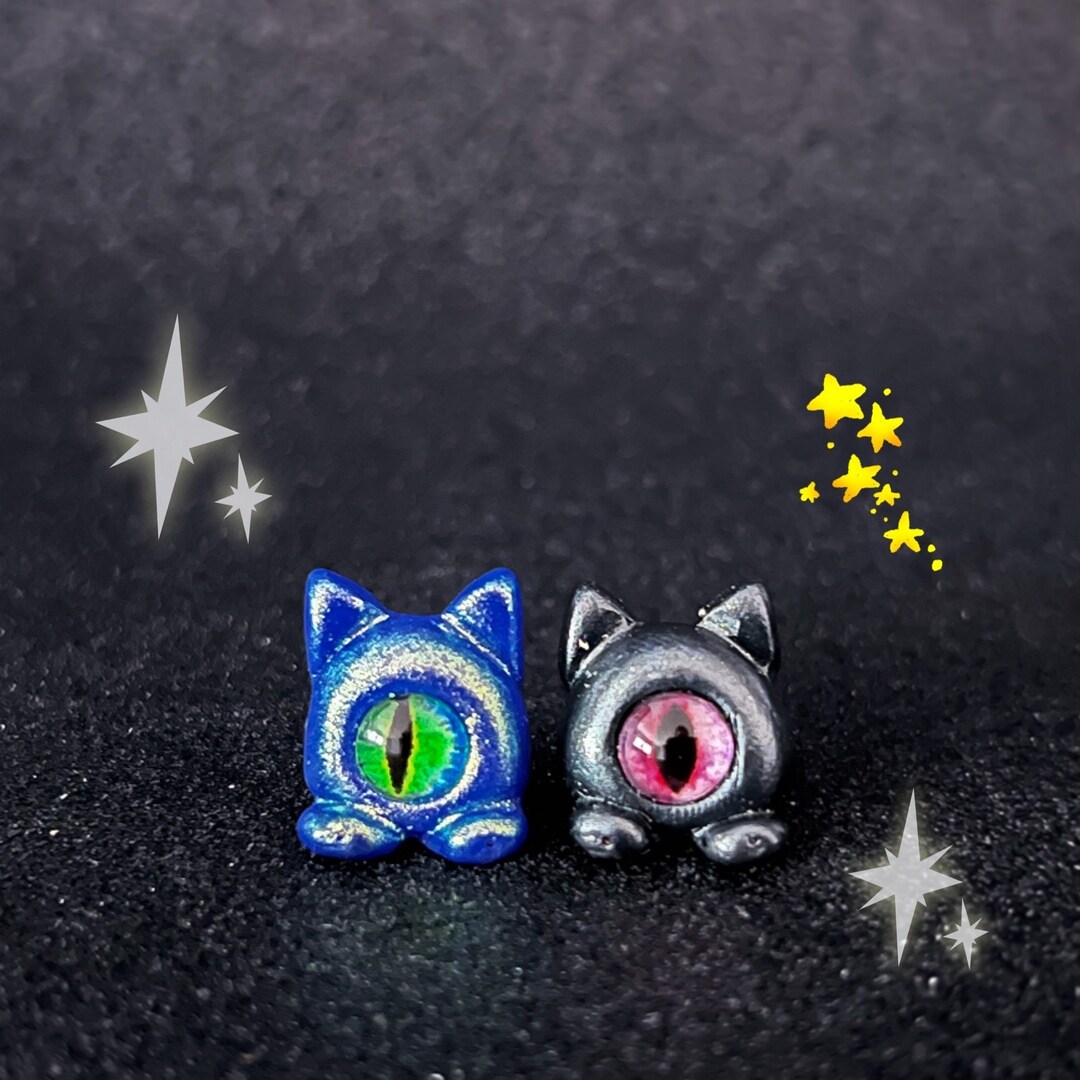 Galaxy Alien Itty Bitty Kitties Metallic Super Small Figurines - Etsy