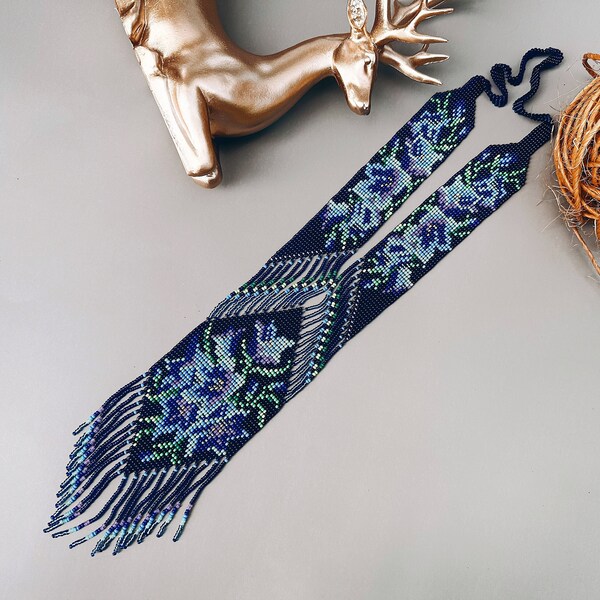 Loom Beaded Necklace - Etsy