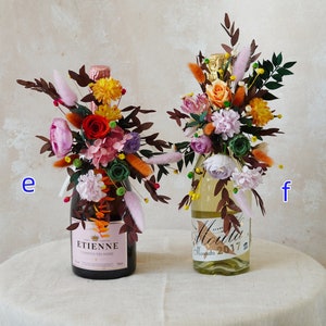 Colorful Wine Decoration Flowers,party Wine Bottle Decoration,wine ...