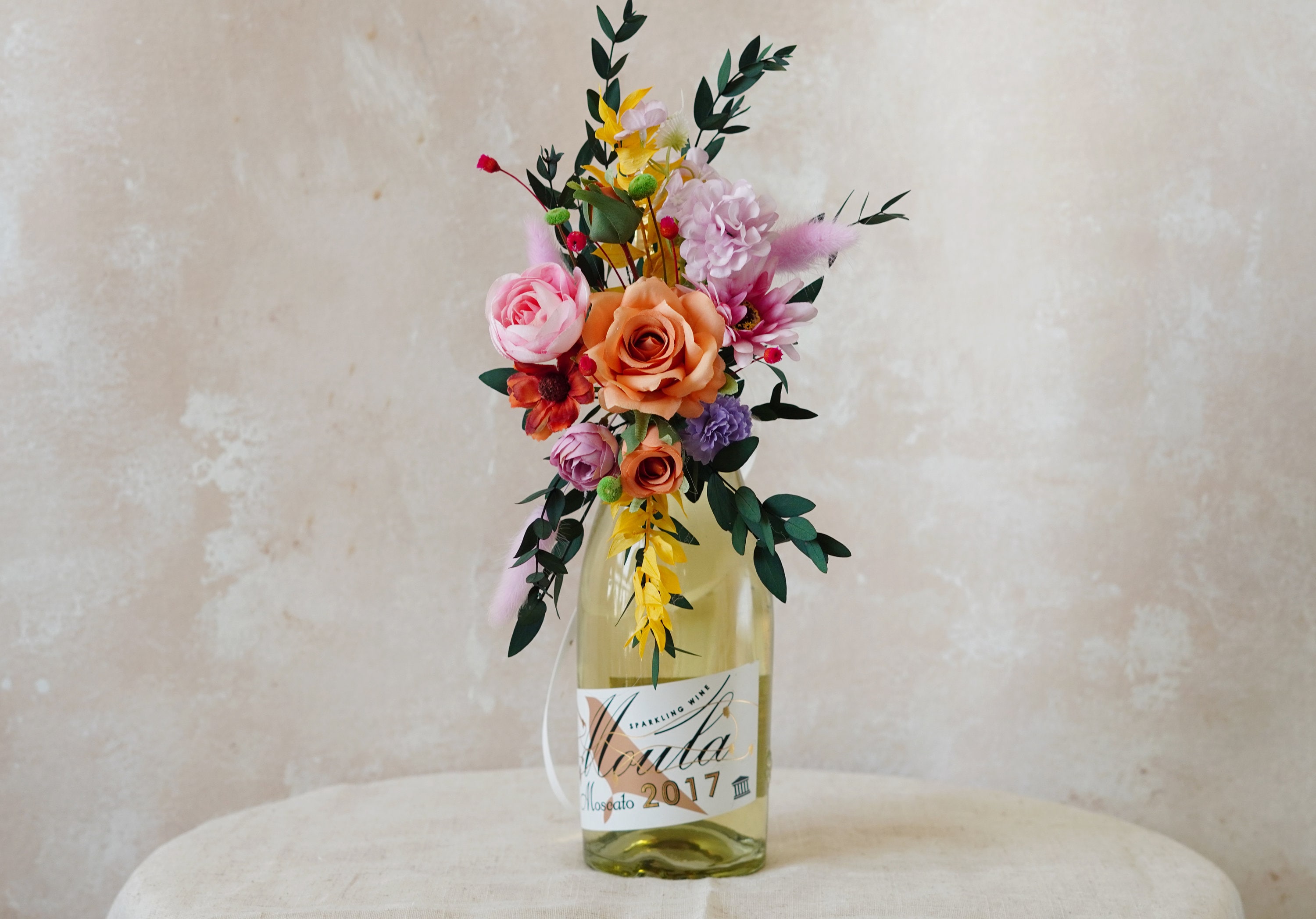 Colorful Wine Decoration Flowers,party Wine Bottle Decoration,wine ...