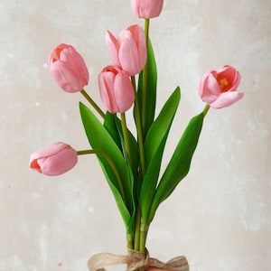 Beautiful Artificial Real Touch Tulip Flower Stems in Various Colors/wedding Bouquet/table ...