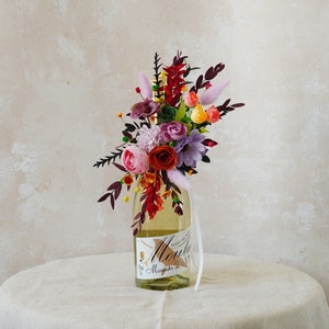 Colorful Wine Decoration Flowers,party Wine Bottle Decoration,wine ...