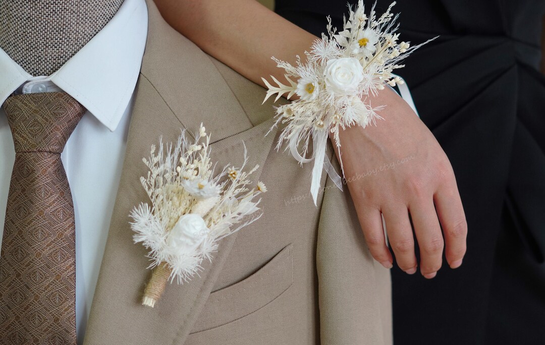 Lady Roses Wedding Corsages,bridesmaids Wrist Corsage,bride Wrist ...