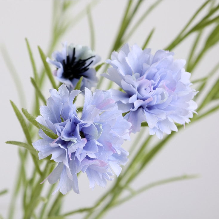 Cornflower,cornflower Artificial Fabric Flower,faux Flower Stem,diy ...