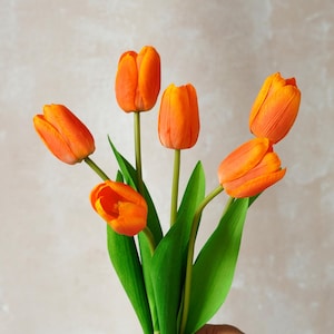 Beautiful Artificial Real Touch Tulip Flower Stems in Various Colors/wedding Bouquet/table ...