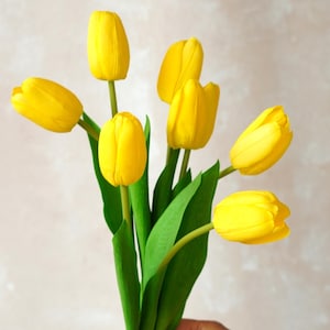 Beautiful Artificial Real Touch Tulip Flower Stems in Various Colors/wedding Bouquet/table ...