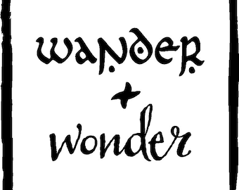 Wander Wonder Sticker - Etsy