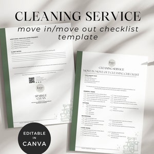 Move in Move Out Checklist, Rental Property Checklist, Cleaning Company ...