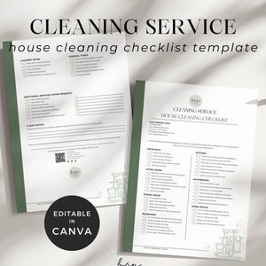 Whole House Cleaning Checklist, Professional Deep Cleaning Checklist ...