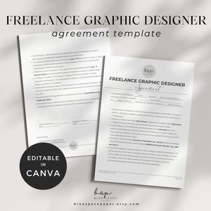 Graphic Design Contract Template, Freelance Graphic Designer Agreement ...