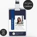 ID Card Template Canva, Editable Id Badge, College Student Id Card ...