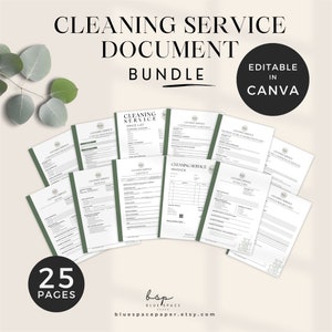 Cleaning Service Agreement Bundle, Cleaning Business Forms Bundle ...
