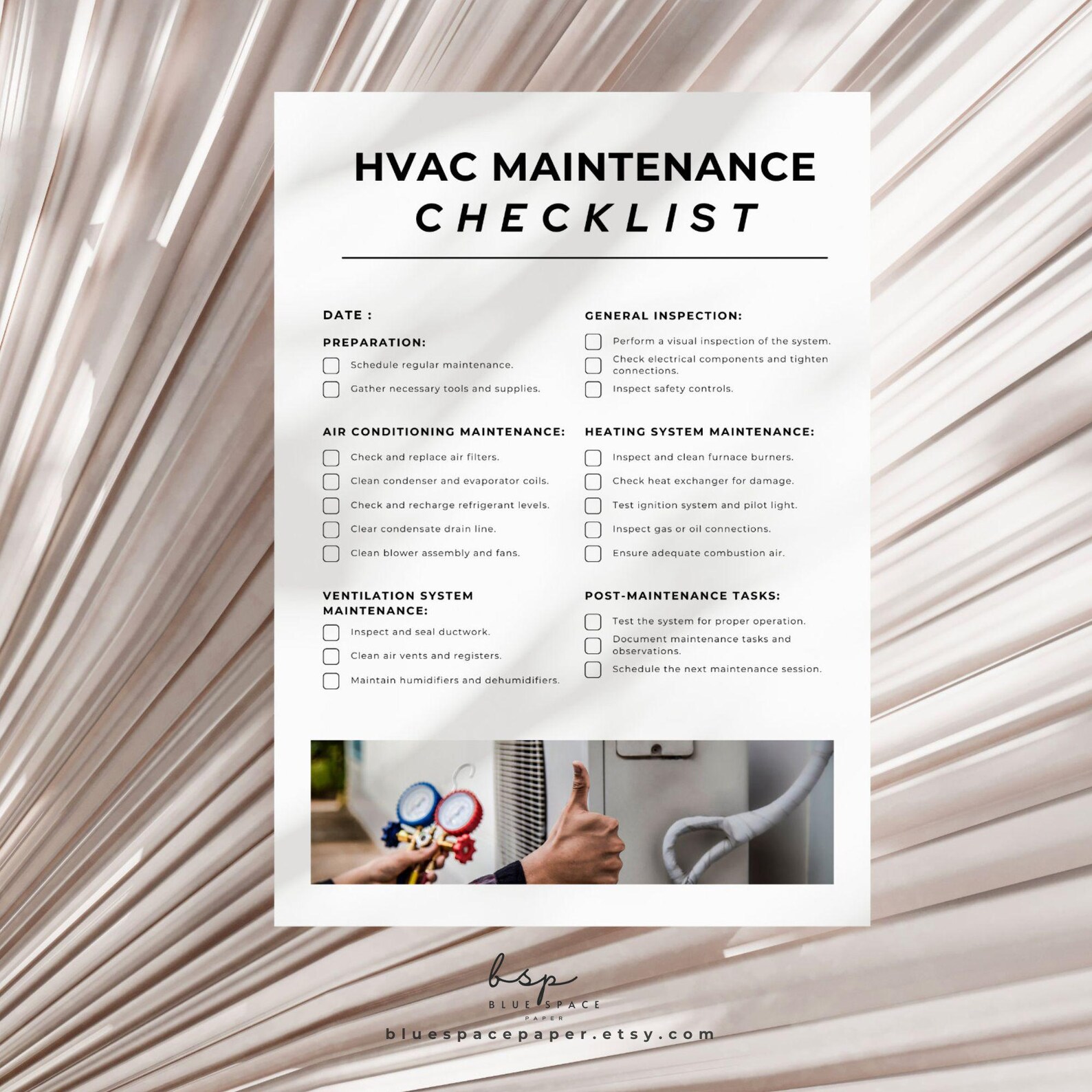 HVAC Maintenance Checklist, HVAC Maintenance Agreement, Air Conditioner ...