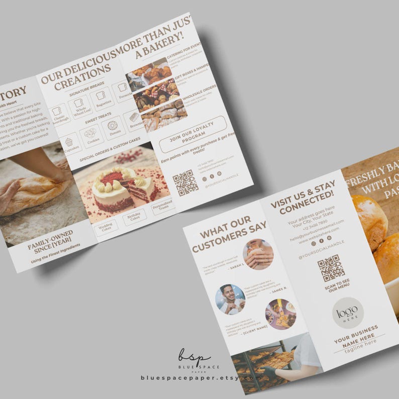Home Bakery Flyer, Bread Shop Marketing Fyer Template, Bakery Brochure ...