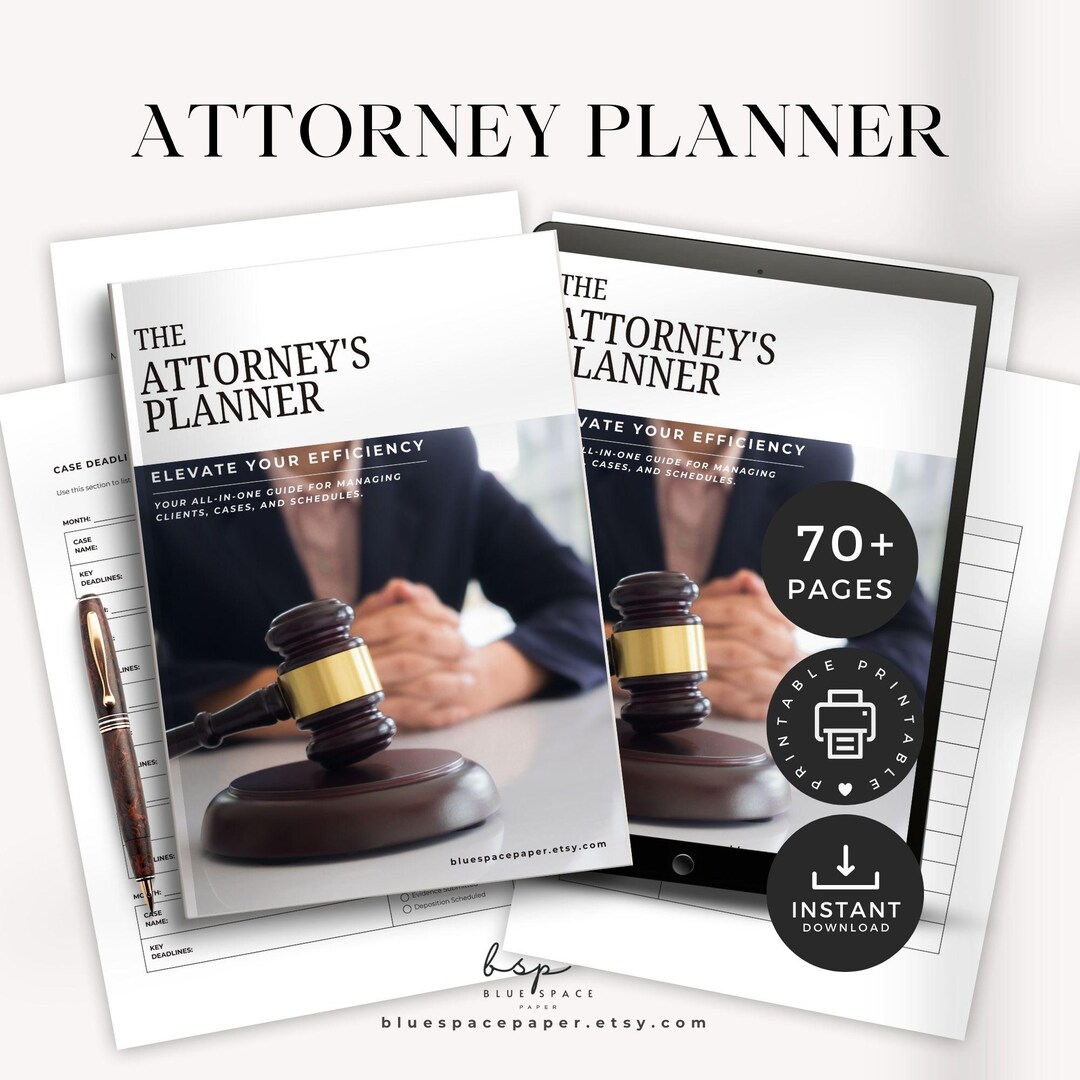 Attorney Planner, Legal Planner Goodnotes, Court Case Organizer, Law ...