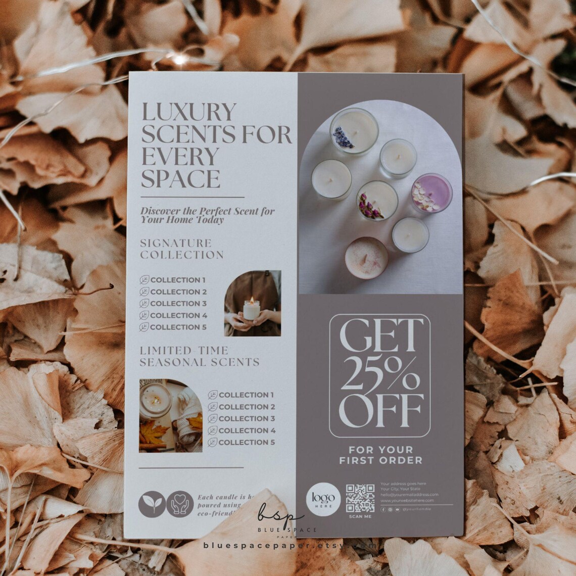 Candle Business Flyer, Soy Wax Candle Flyer, Handmade Candle Making ...