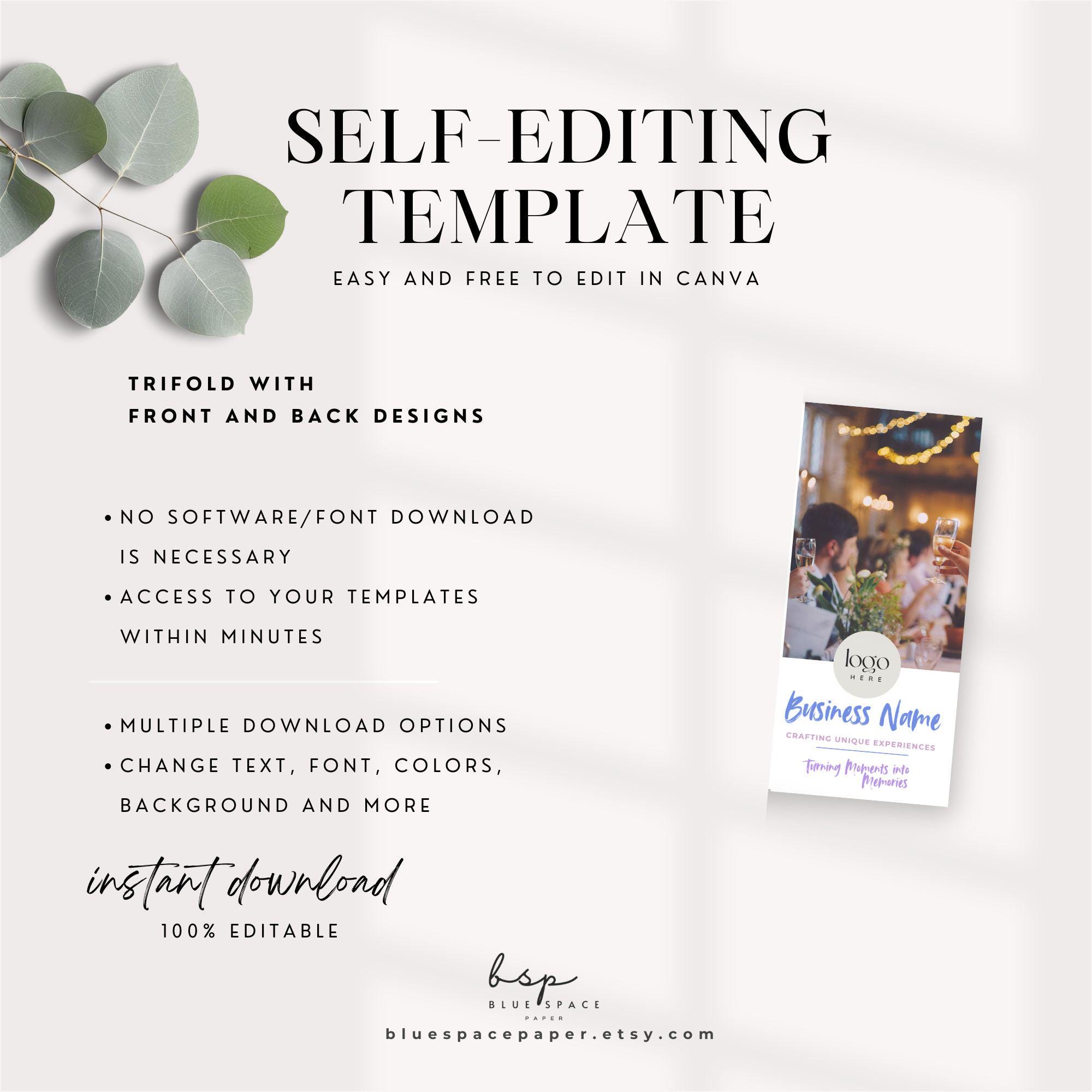 Event Planner Brochure, Event Planner Price List, DIY Flyer Template ...