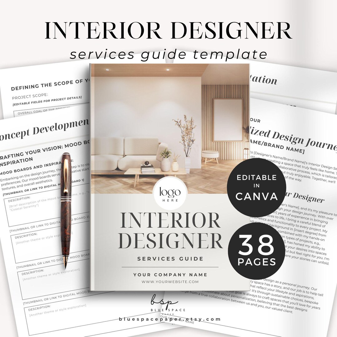 Interior Design Starter, Interior Design Welcome Packet, Interior ...