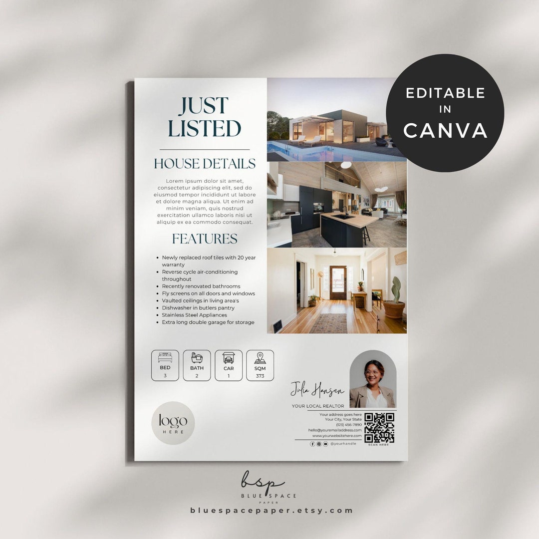 Property Management Flyers, Just Listed Flyer Real Estate Property ...