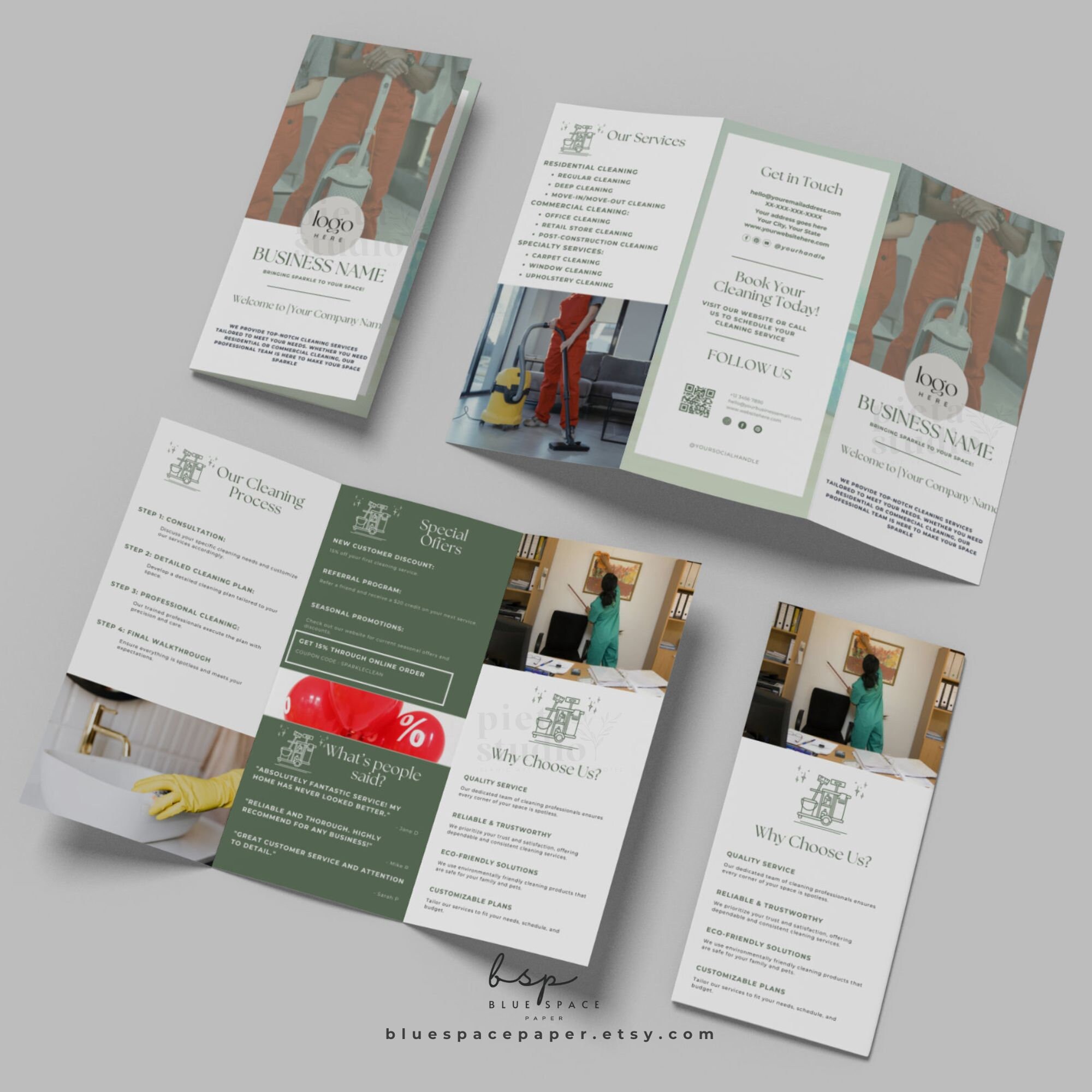 Commercial Cleaning Flyer, House Cleaning Flyer Template, DIY Flyer ...