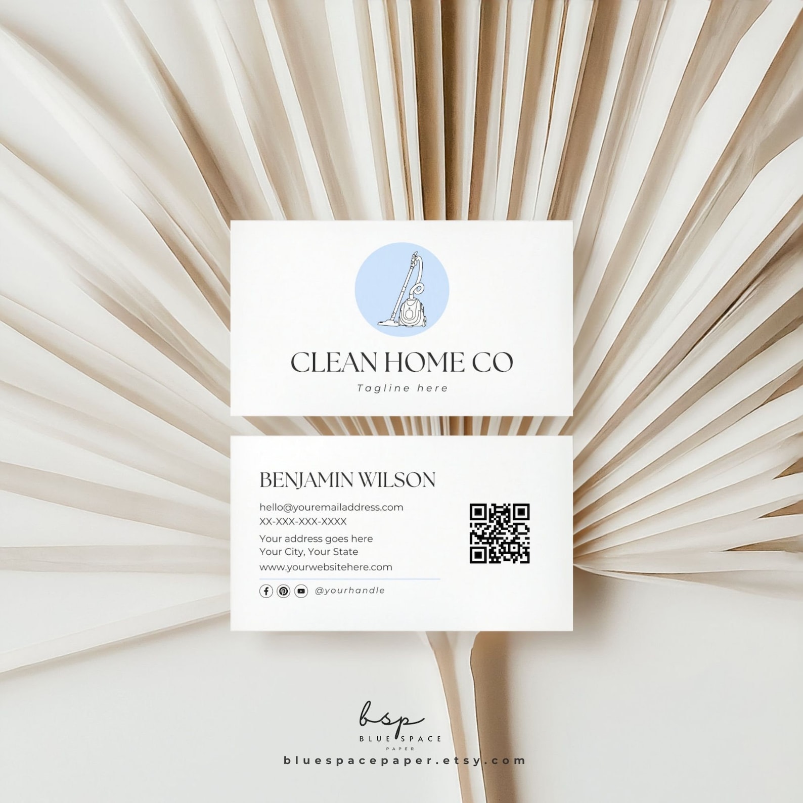 Cleaning Services Business Cards Template, House Cleaning Business ...