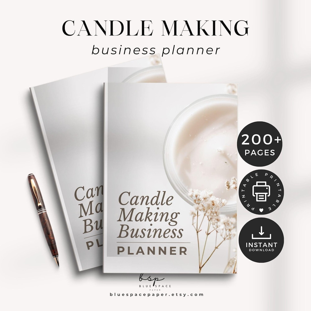 Candle Business Planner, Candle Making Business Planner, Scented Candle ...