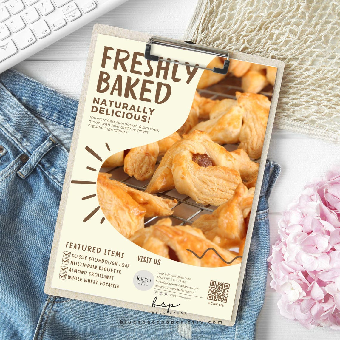 Home Bakery Flyer, Bake Shop Brochure Template Canva, Small Business ...