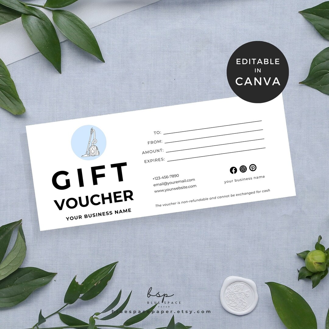 Gift Certificate for House Cleaning, Cleaning Service Gift Certificate ...