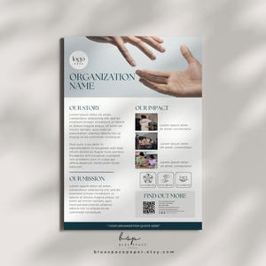Non Profit Flyer, Donation Flyer for Business, Organization Flyer Canva ...