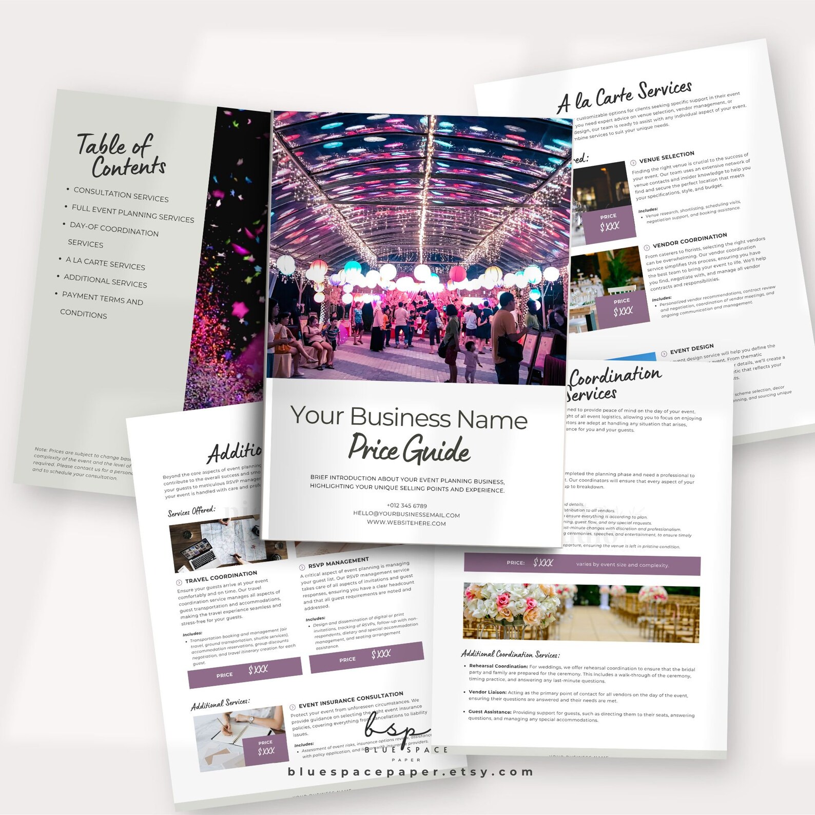 Event Planner Pricing Guide, Wedding Planner Price List, Wedding Price ...