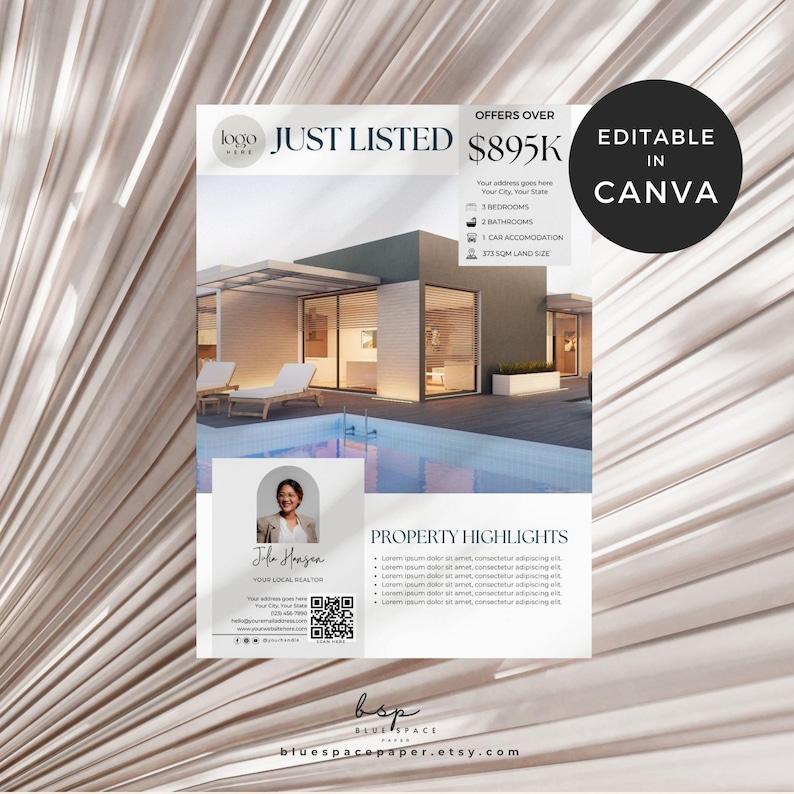 Commercial Real Estate Flyer Template, Just Listed Flyer Real Estate ...