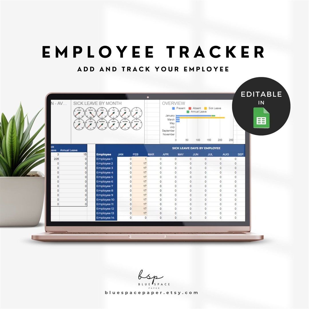 Attendance Tracker Employee, Team Management Google Sheets, Human ...